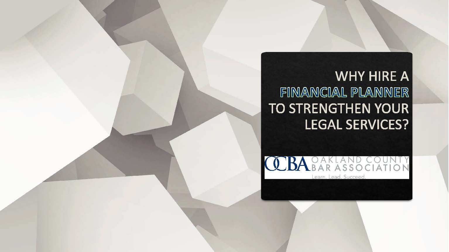 Why hire a Financial Planner to Strengthen your Legal Services? - SGH ...